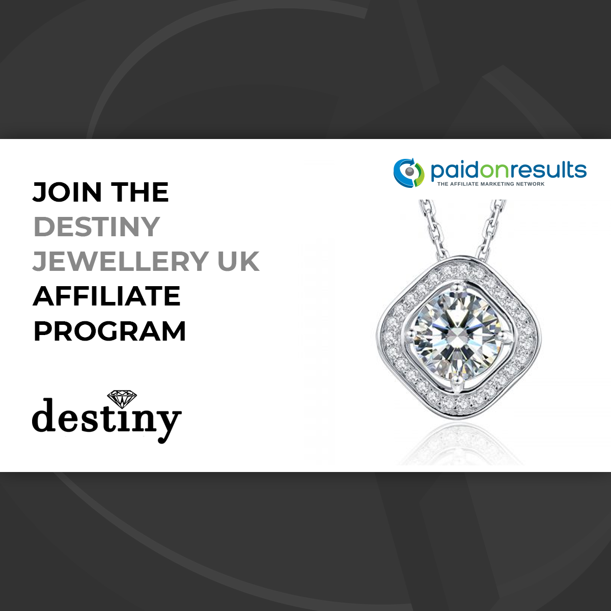 Destiny Jewellery UK - Affiliate Marketing Program by Paid On Results