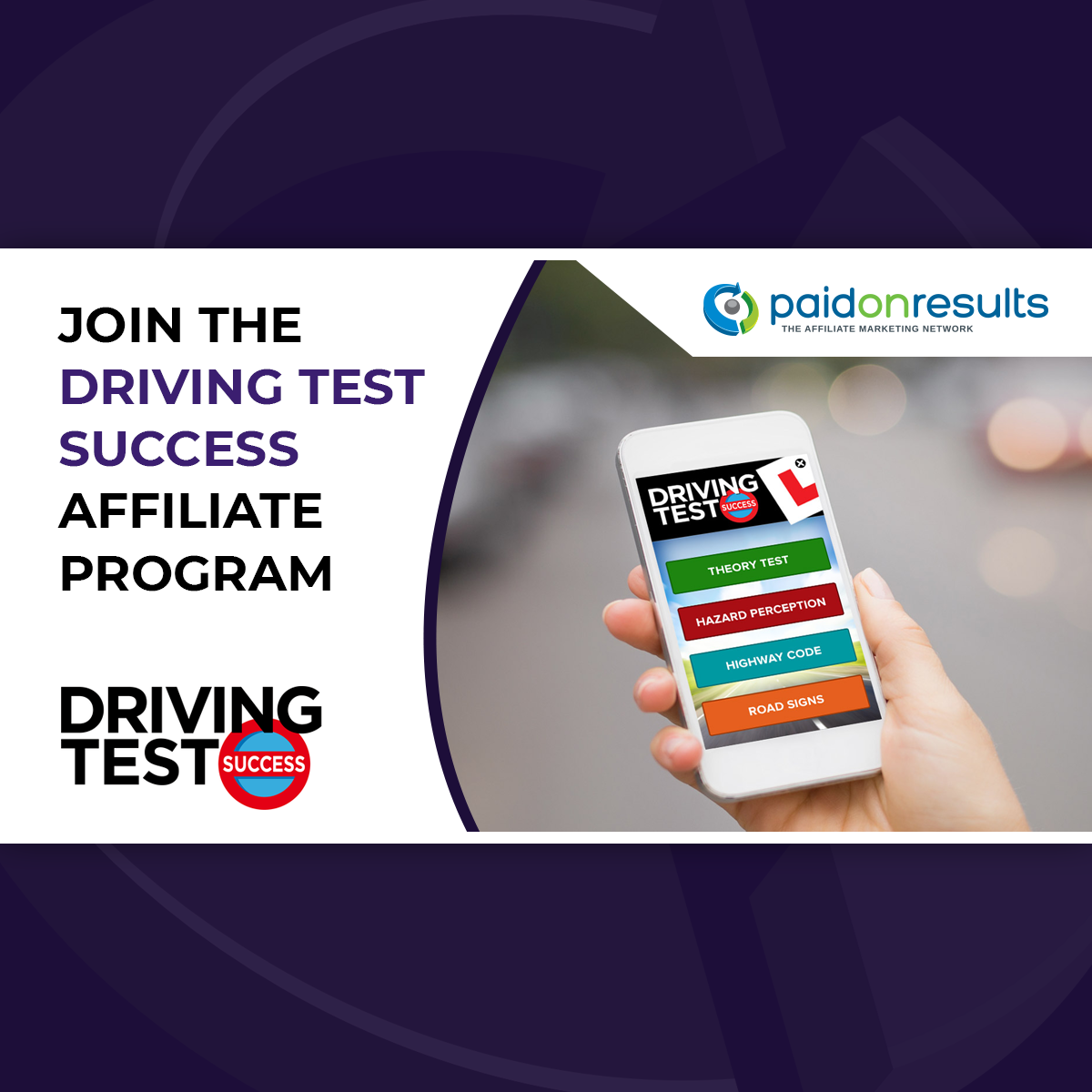 Driving Test Success - Affiliate Marketing Program by Paid On Results