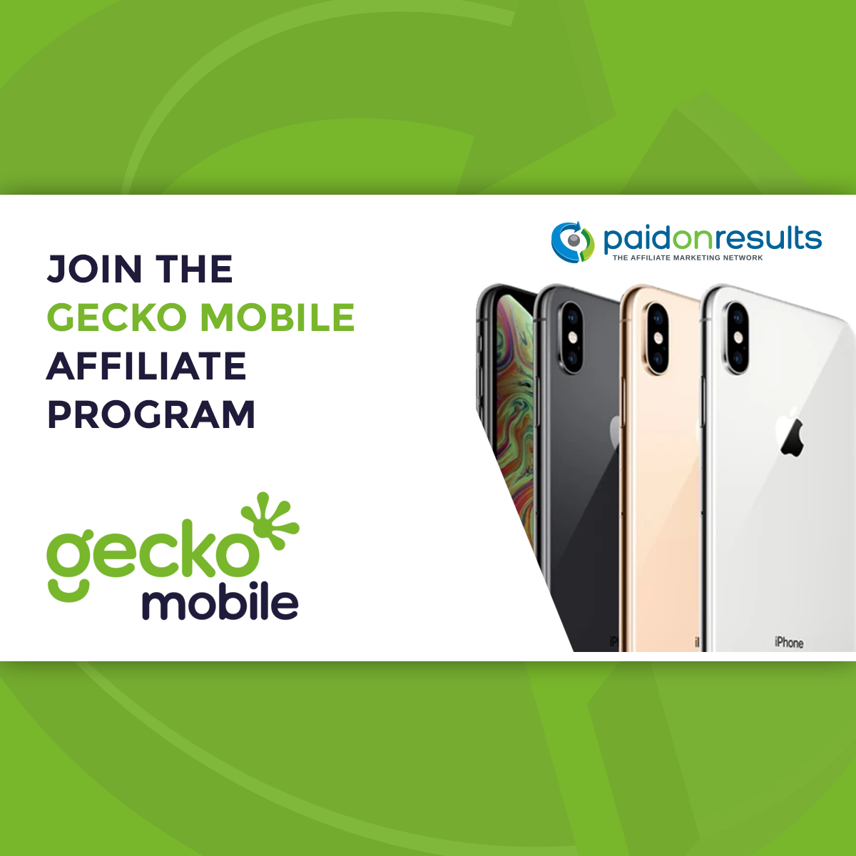 Gecko Mobile Shop - Affiliate Marketing Program by Paid On Results