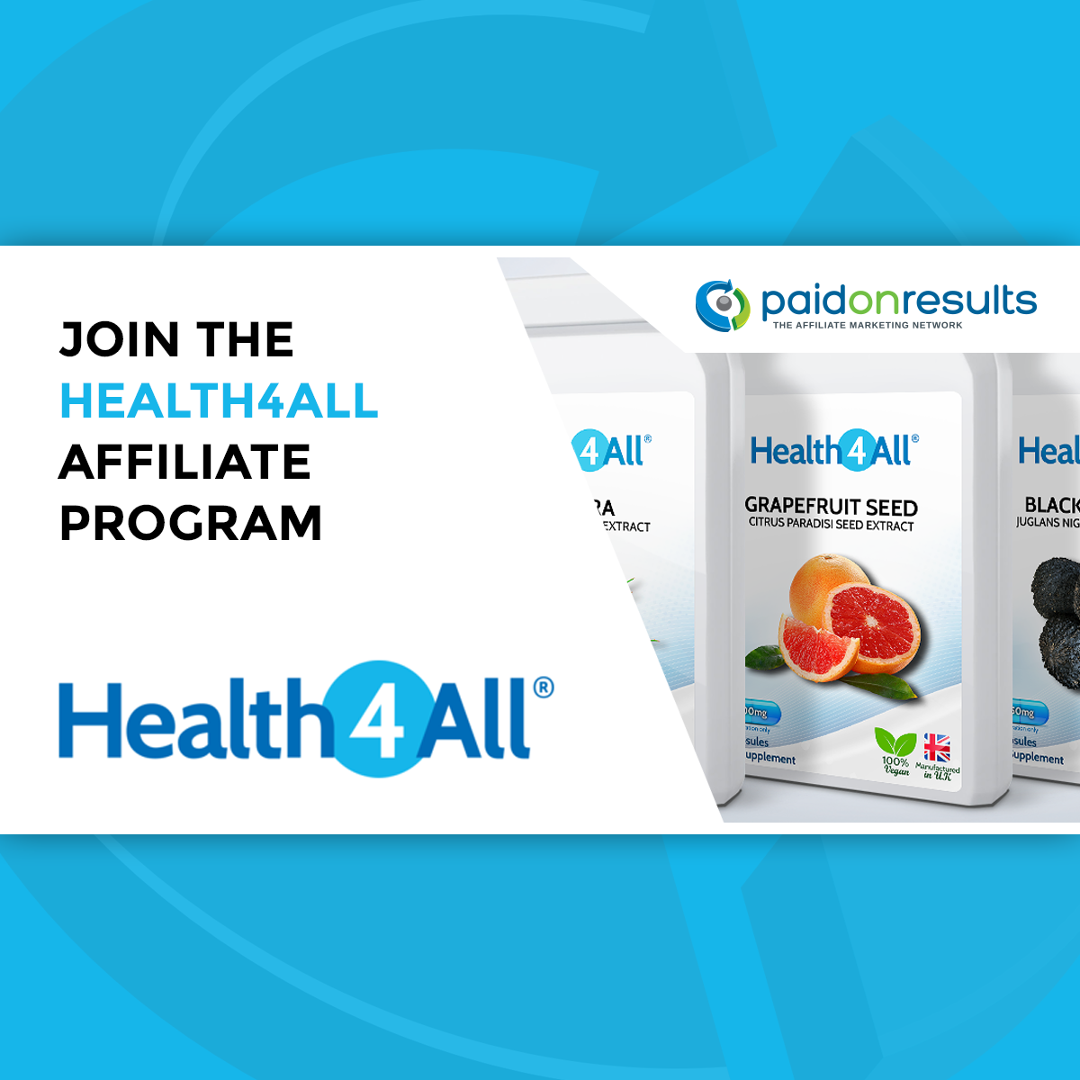Health4All Supplements - Affiliate Marketing Program by Paid On Results