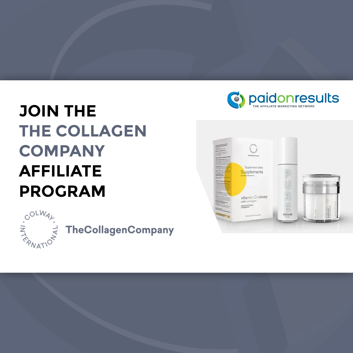 The Collagen Company - Affiliate Marketing Program by Paid On Results