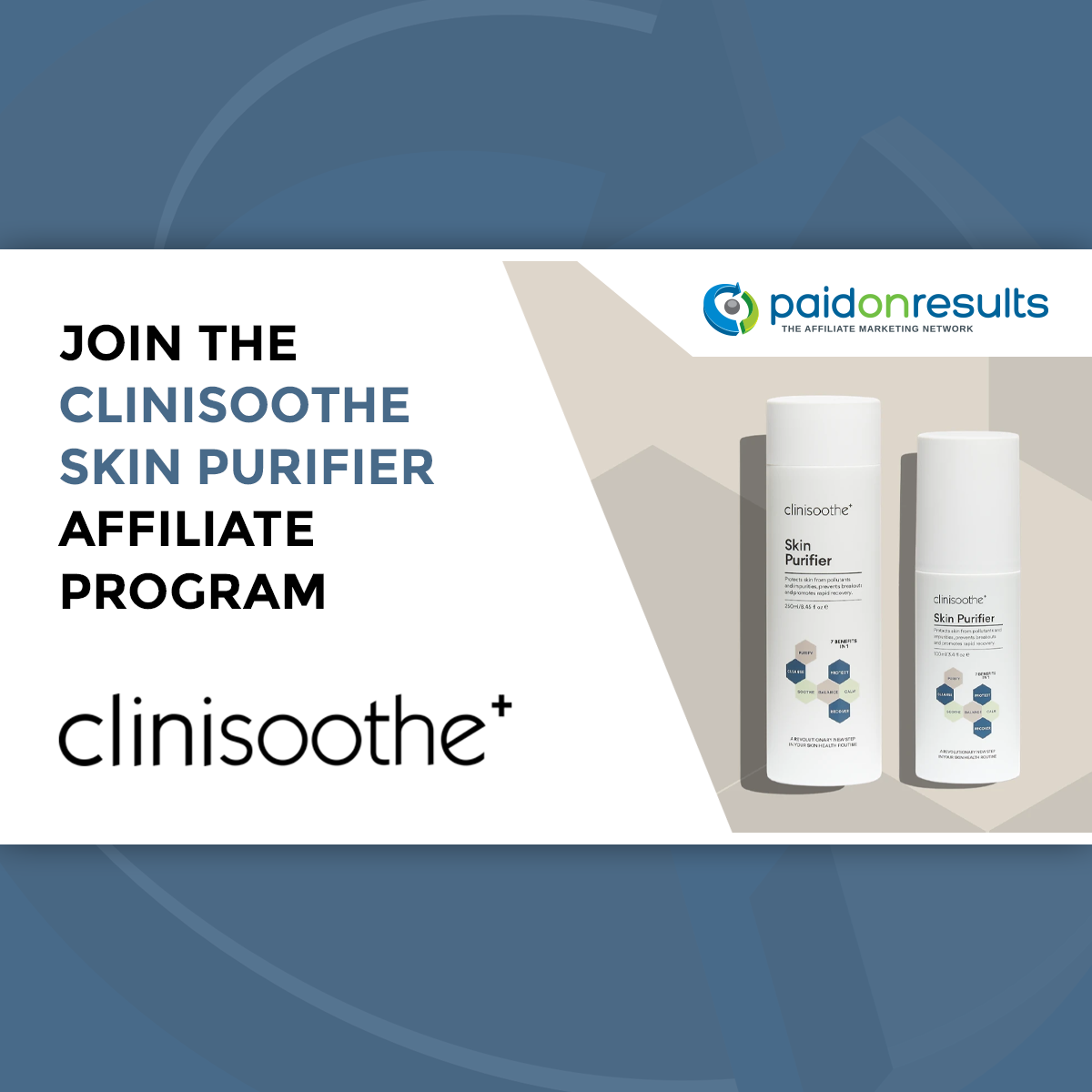 Clinisoothe Skin Purifier - Affiliate Marketing Program by Paid On Results