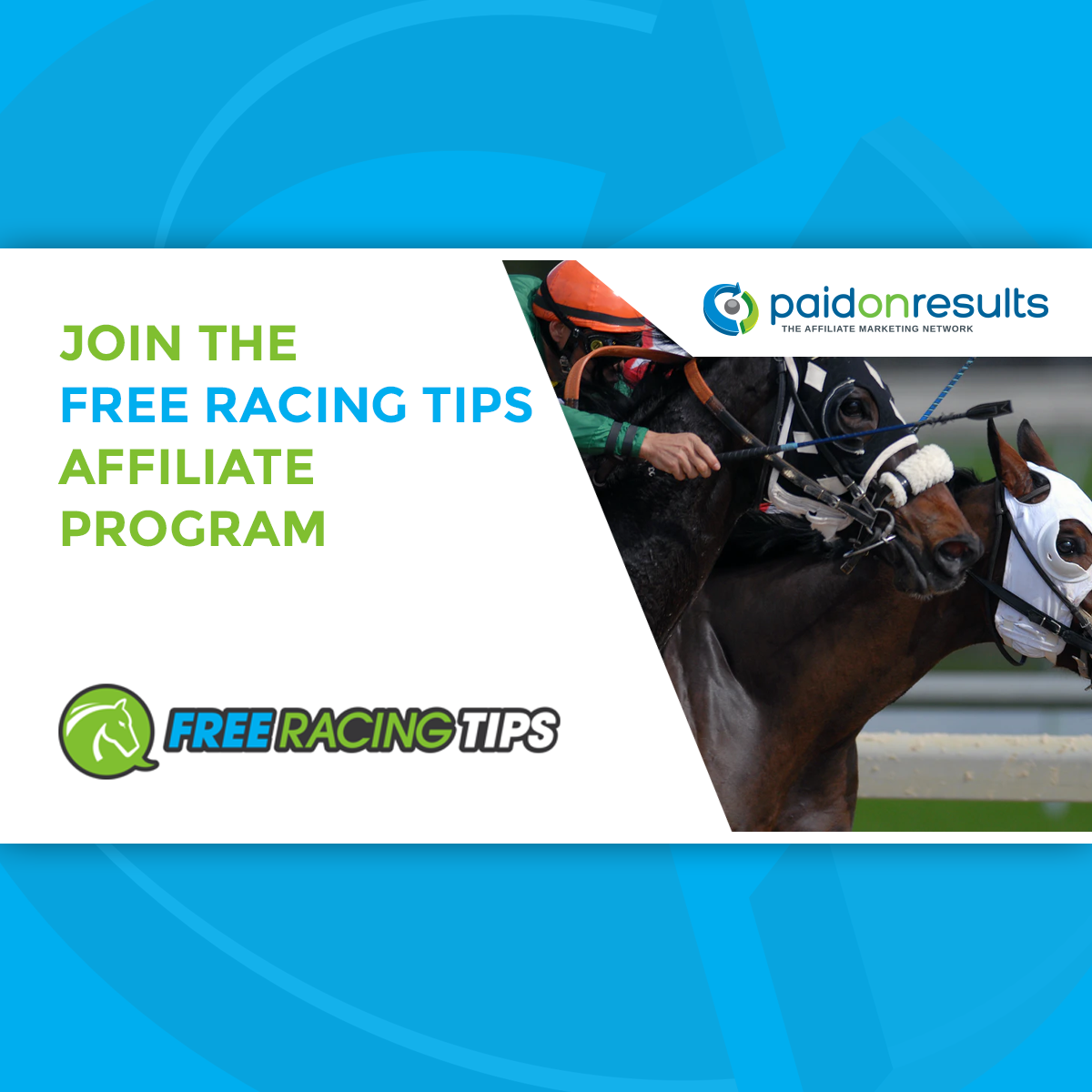 Free Racing Tips - Affiliate Marketing Program by Paid On Results
